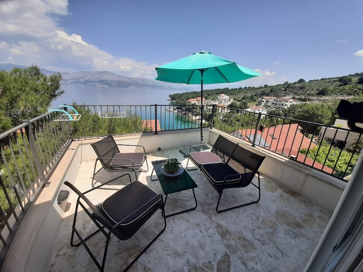 Villasarapostira - 1 Bed Apartment - Sea View - Postira