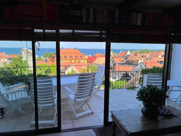 Lyxigt Centralt Hus På Berget Med Gudomlig Utsikt - Visby