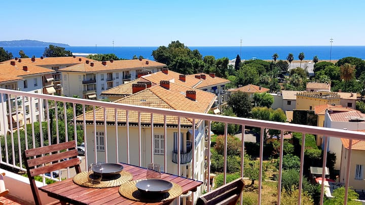 Vue Mer+parking Privé+climatisation - Nice