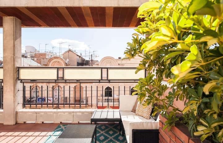Cozy Sunny Apartament W/ Terrace - Barcelona
