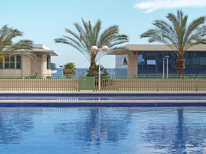 Apartamento Con Piscina En Playa Patacona. Parking - Valence en Espagne