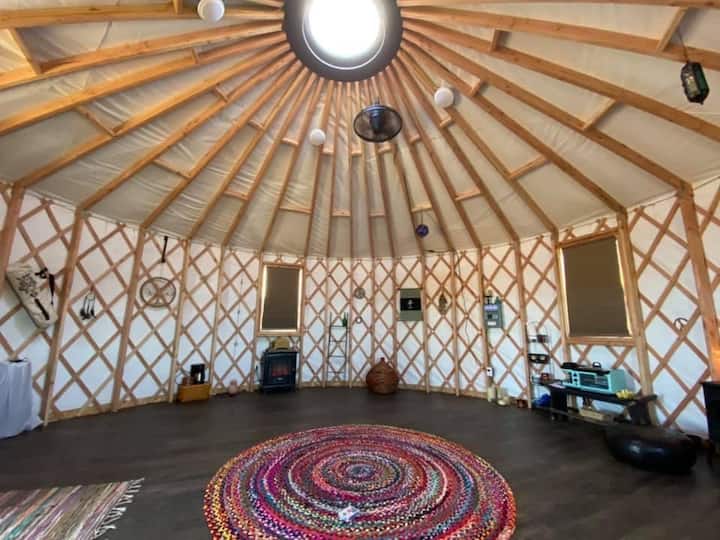 Stay in a YURT on An Equine Rescue Ranch - Yurts for Rent in Pleasant ...
