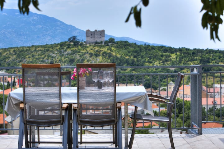 Two Bedrooms & Two Bathrooms Panorama View - "Joy" - Senj