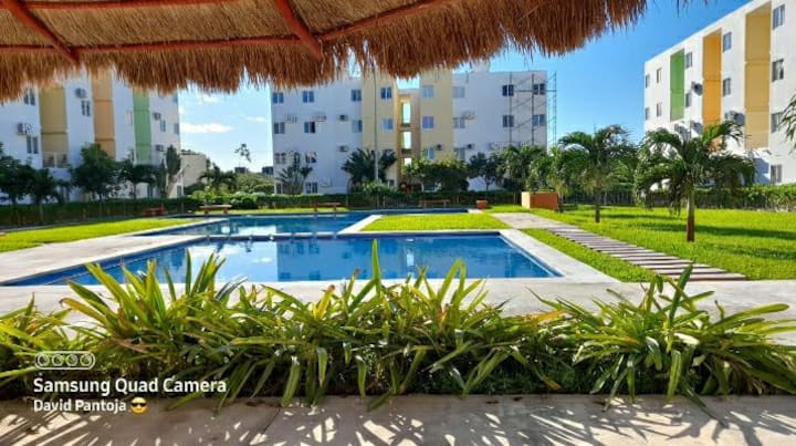 Bonito Departamento En Privada Segura Con Alberca - Cancún