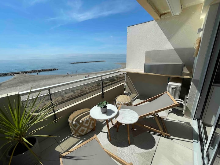 Studio Moderne « Le Pied Dans L'eau » Front De Mer - Palavas-les-Flots