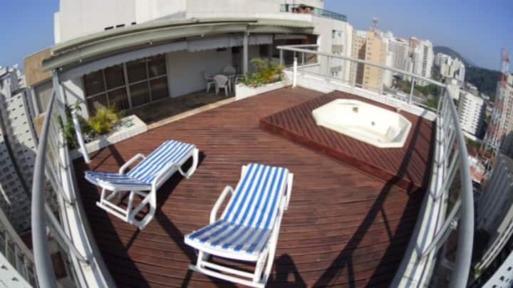 Cobertura Duplex Com Jacuzzi - Guarujá 15 Pessoas - Guarujá