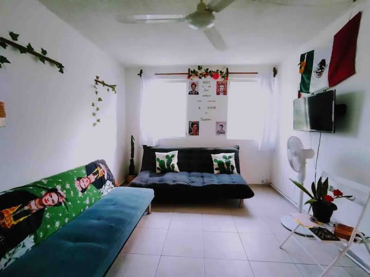 Depto Familiar Céntrico Con 3 Recamaras - Cancún