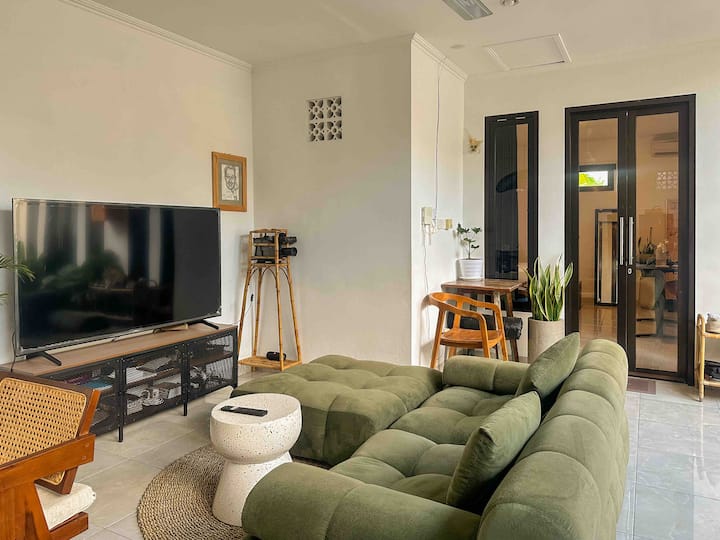 Best Deal Monthly Rate! Tropical House In Canggu - Seminyak
