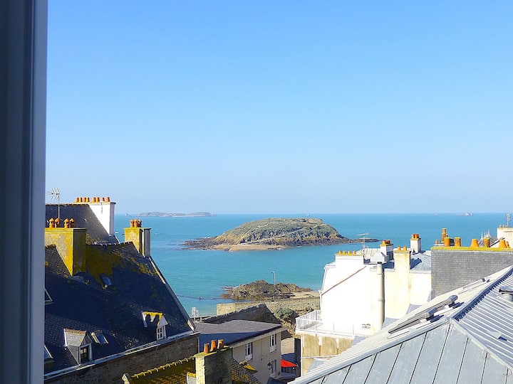 Studio Caroline Vue Mer Saint-malo - Plage de Saint-Malo