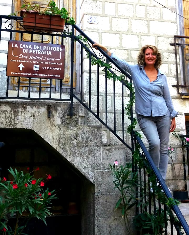 La Casa Del Pittore Di Petralia, Stanza Rosa Con . - Piano Battaglia