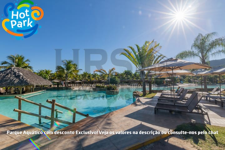 Hotel De Luxo Até 6 Pessoas + Clubes Com Descon... - Caldas Novas