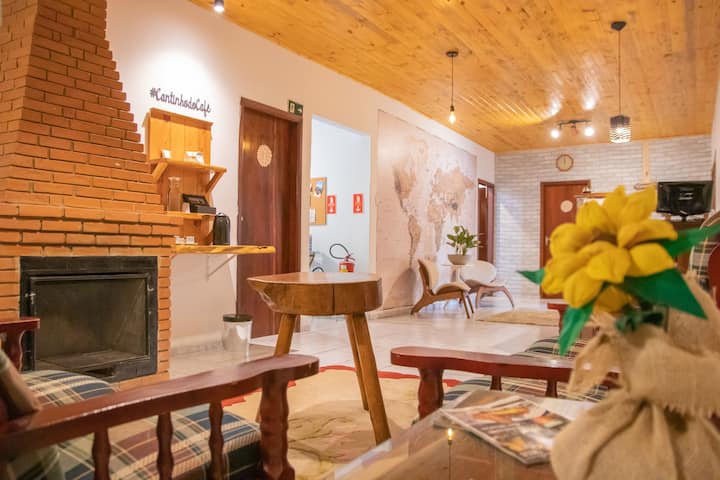 Pousada Girassol, Suíte Casal - Santo Antônio do Pinhal