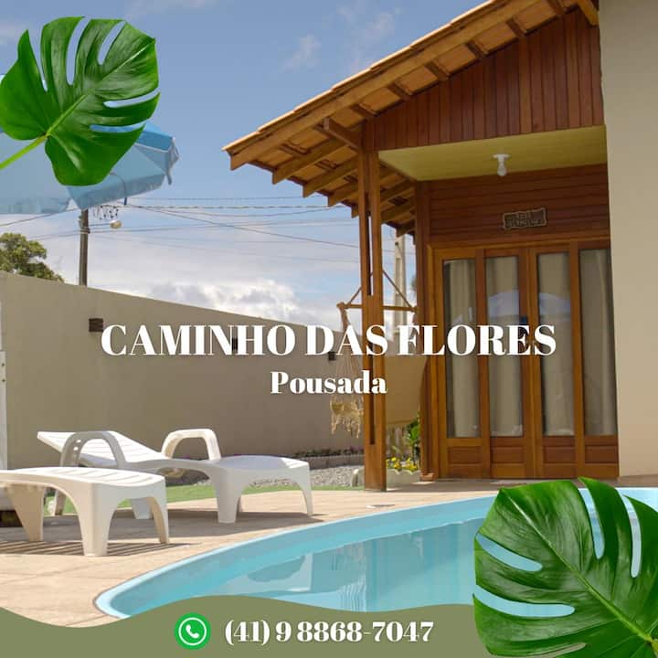 Pousada Caminho Das Flores, Quarto Familiar 3 - Itapoá
