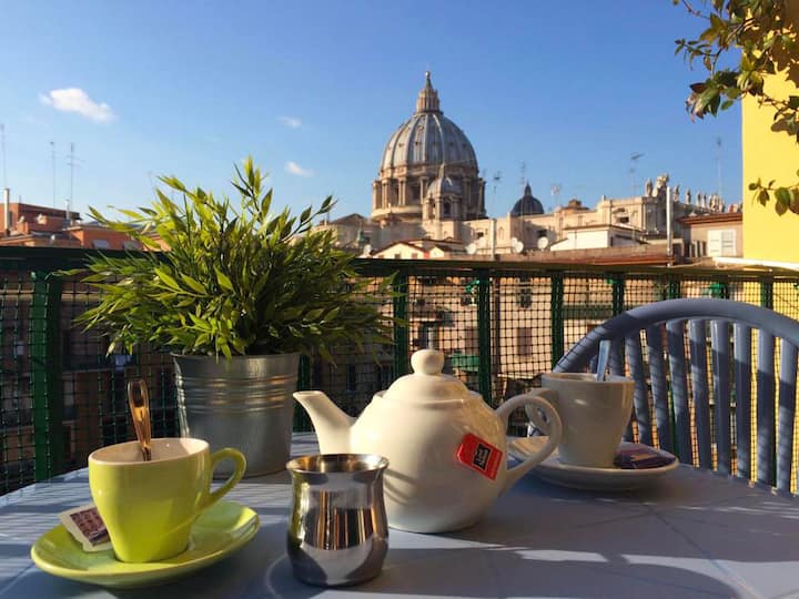B&b Vatican Stories, Camera Con Vista Sulla Cup... - 로마