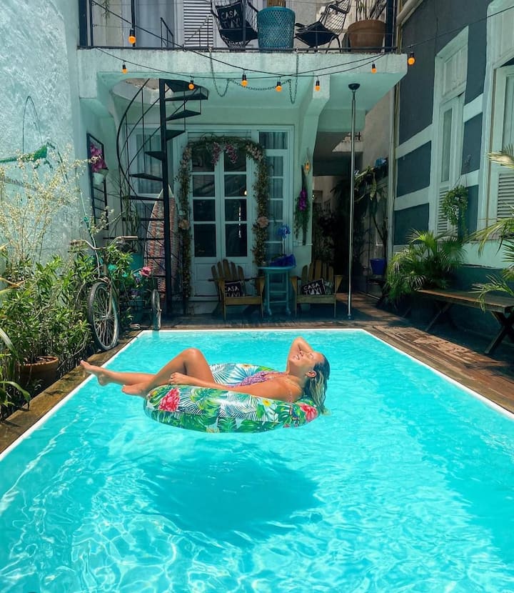 Botafogo Piscina (Casa Tuxi) , Casal Triplo - Rio de Janeiro