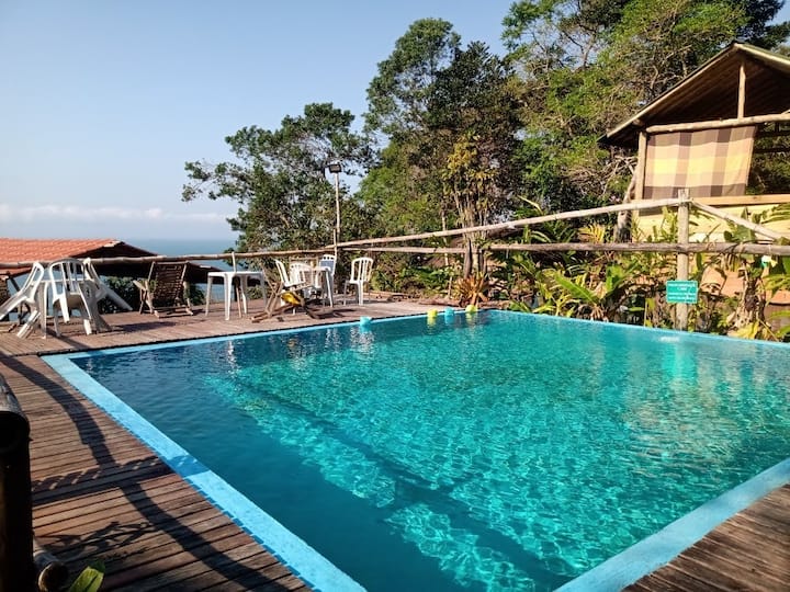 Pousada Olhar Indígena Trindade, Quarto Tia Dirce - Trindade