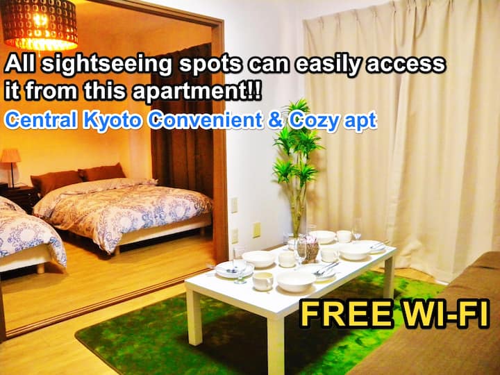 Appartement De Taku 1, 2-a Room / Confortable 1 Chambre, Salon Et Cuisine Priv. - Kyoto