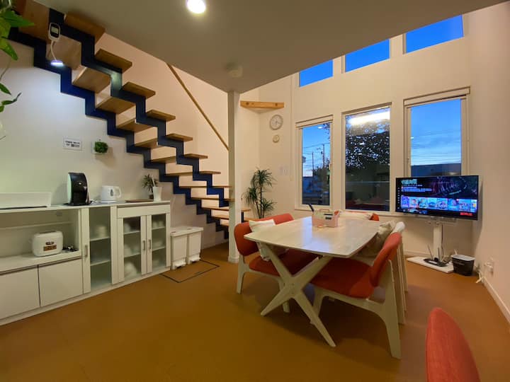 [Asahikawa] Appartement Design 1 Séjour, Salon Et Cuisine Pour 6 Personnes, Wi-fi, Netflix, Parking Gratuit, Kms-/, F. - Asahikawa