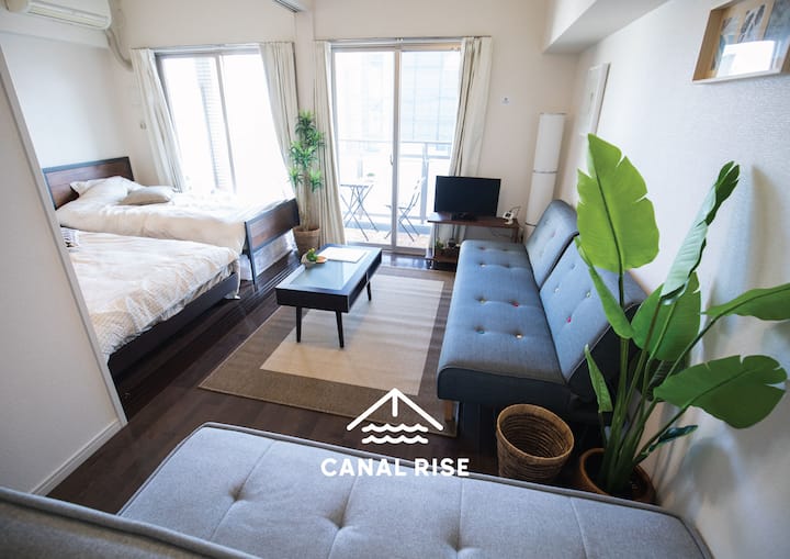 Canal Rise Wi-fi, View, 7-11, Family Apartment R7 - 福岡県