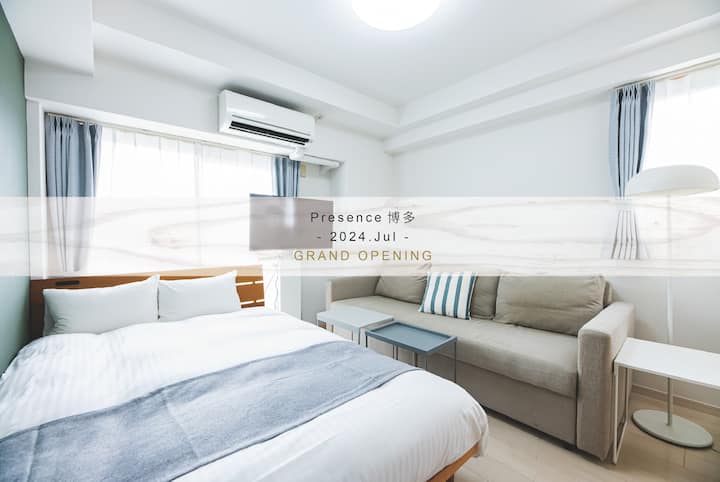 Presence Hakata, Appartement Avec 1 Lit Double + 1 Canapé-lit - Fukuoka