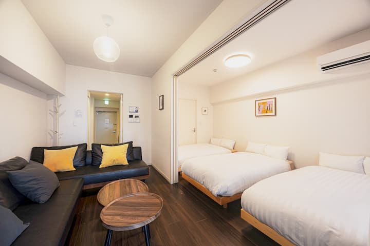 Rivera Haruyoshi, N7 | 7-eleven On The 1st Floor | 7 Minutes To Tenjin And Nakasu | Sleeps Up To 8 People | 36. - Fukuoka
