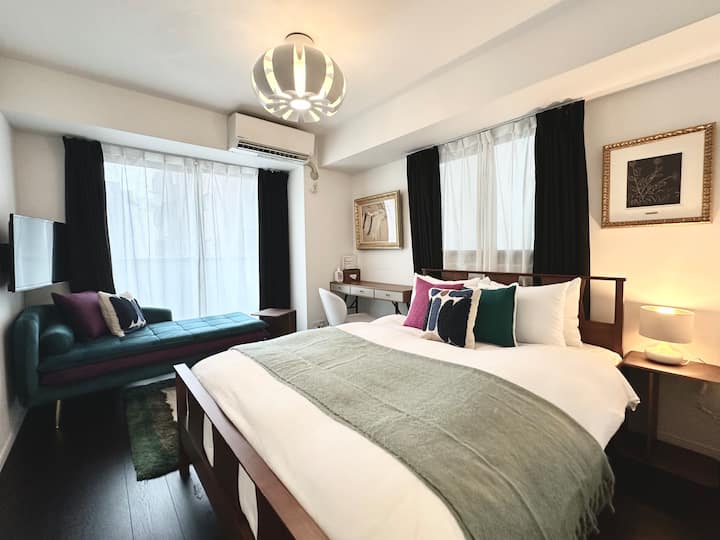 Lang Hotel Ginza | Within Walking Distance Of Ginza | Direct Access To The Airport, Double Bed Apartment Lang-302 - Ginza