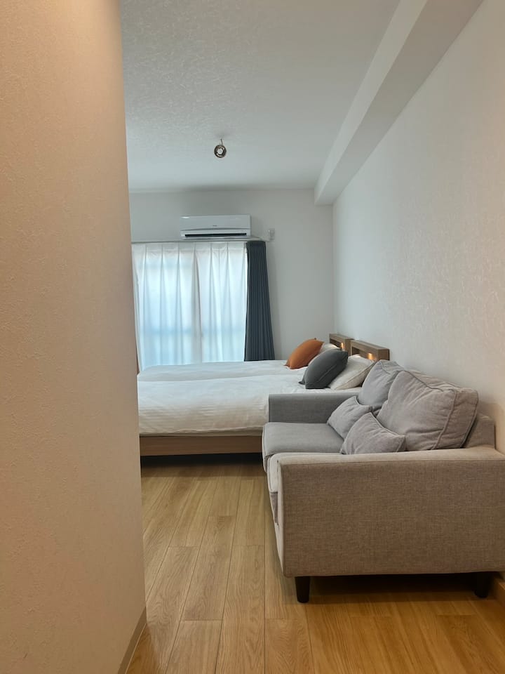 Happy House Appartement 405 Au Centre De Takamatsu, Avec Grand Lit Et Matelas Japonais - Takamatsu