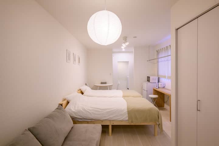 駅とコンビニ徒歩1分/高速wifi /新宿30分/アクセス快適/3人まで宿泊可能/競艇場前 - Kunitachi