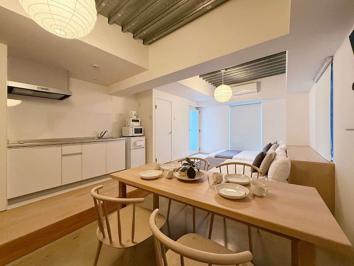 B Hotel Arts Doshihashi, 5 Minutes' Walk From Heiwa Park, Family Apartment 2n - 広島県