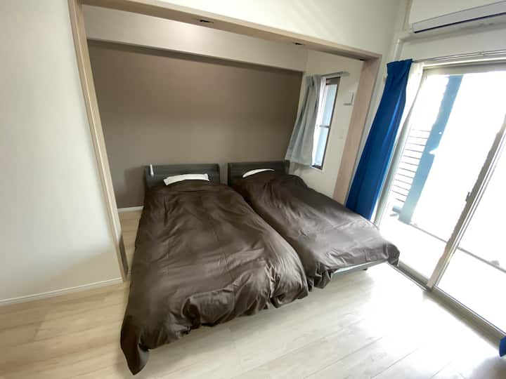 About A 10-minute Walk From Fukuoka Airport, A 10-minute Drive From Hakata Station, Free Wi-fi, Separate Bathroom, Washroom And Toilet, 302... - Fukuoka