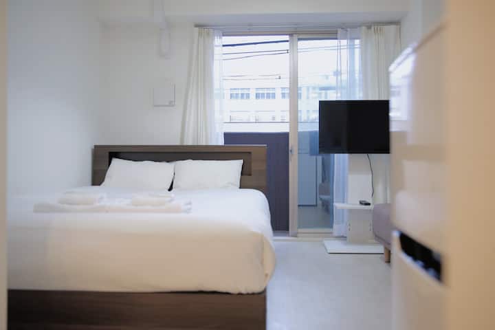 Cu Tennoji Location, 3-minute Walk From Tsuruhashi Station, 1-bedroom Apartment - Osaka