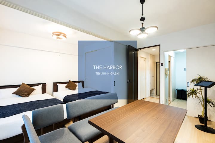 [The Harbor Tenjin Higashi] Deluxe Apartment With Kitchen And Washing Machine - Fukuoka, Japan