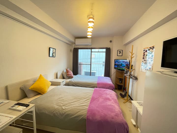 About 10 Minutes By Subway From Central Sapporo, With Air Conditioning, Free Wifi, Self Check-in, And An Elevator. - Sapporo