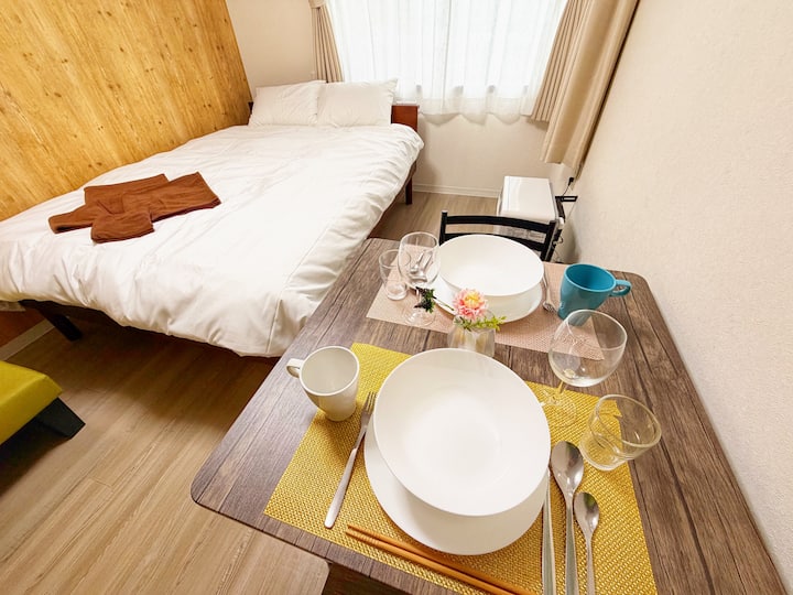 5 Minutes By Subway To Central Sapporo (Odori, Ramen Street)/air Conditioning And Heating/hokkaido Shrine 15 Minutes/wi-fi, Central Sapporo. - Sapporo