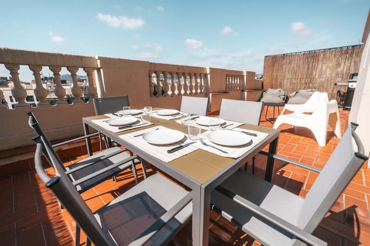 Appartements De Carla, Penthouse Ensoleillé Dans Le Centre - Badalona