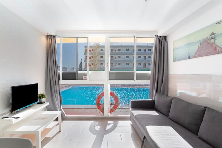 El Nido De Los ÁNgeles, Apartamento Con Cama Quee. - Playa del Inglés