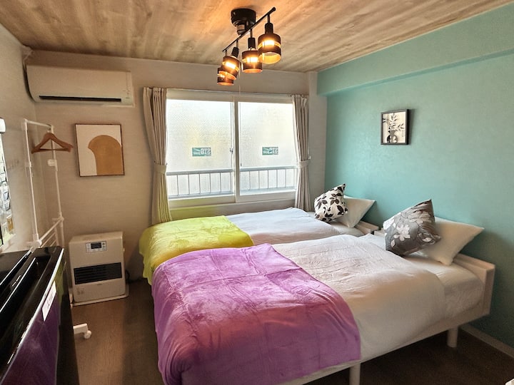 [Terra Nijuyonkken] 6-minute Walk From Kotoni Subway Station, Nearby Coin-operated Car Park, Wi-fi, Air Conditioning, 3rd Floor. - 札幌市