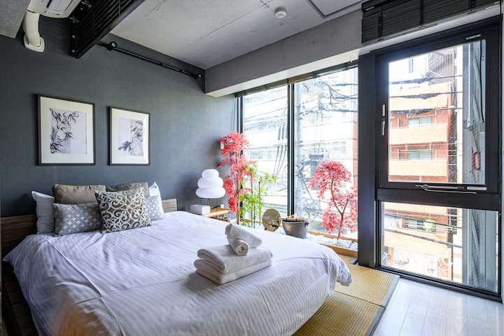 Kagurazaka Modern Apartment/6ppl/4beds/3f - Ginza
