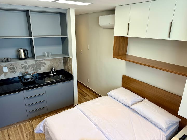 Studios Ao Lado Do Mineirão - Cozinha Completa - Brazil