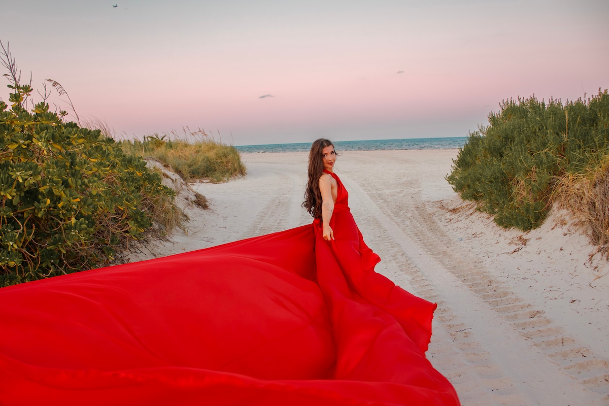 Glamour in Motion Miami Dress Photoshoot