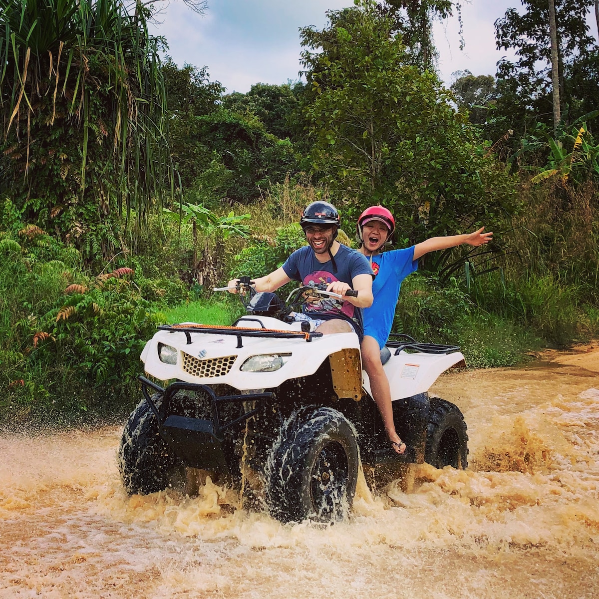 Ride Samui X-Quad trails & hidden waterfall by Atv