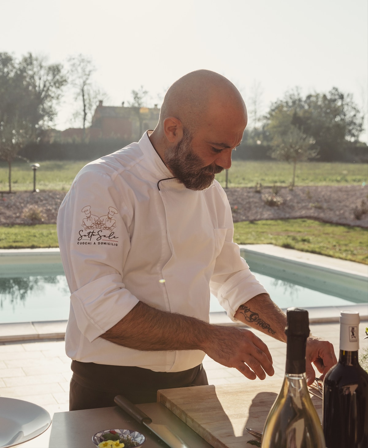 At the table with Chef Matteo