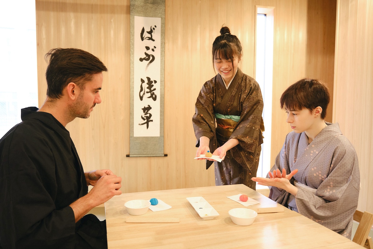 Friendly Morning Tea Party with Japanese Sweets