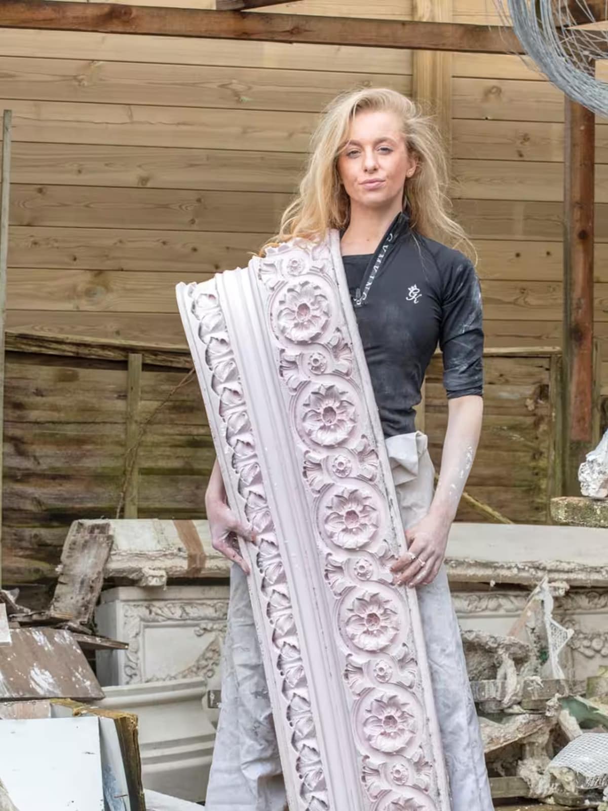 Cast a plaster ceiling rose with a master artisan