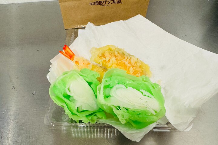 Food sample making and kitchenware shopping