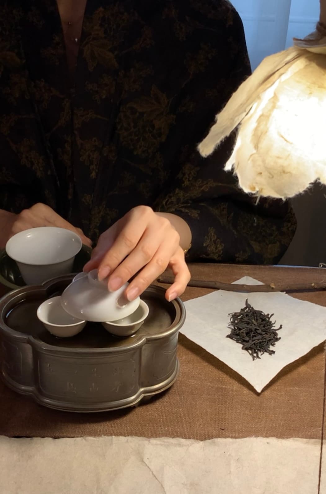 Chinese tea tasting in a heritage building