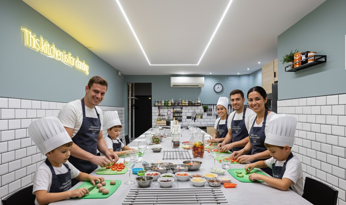 Family-Friendly tapas cooking class in Barcelona