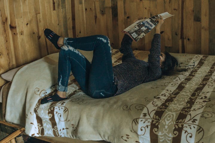 Mexiquillo Aventura, Dormitorio Rústico, Cama Mat. - Durango