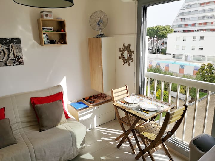➤ Studio Centre Ville ☀ Rénové 2022 ☀ Piscine - La Grande-Motte
