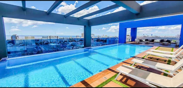 Cozy & Elegant 2bedroom 2bath Pool+gym - Saint-Domingue